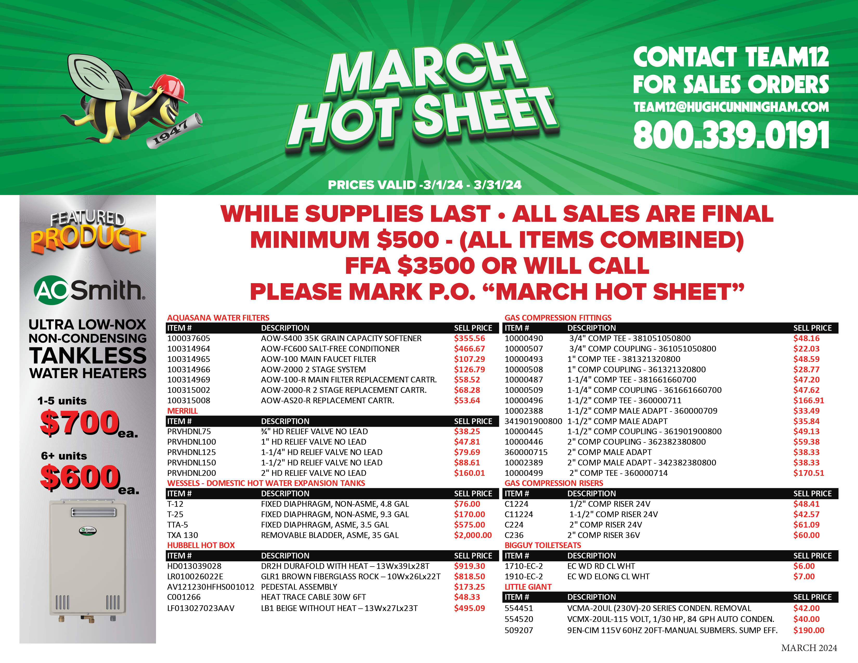 hotsheet – Hugh M. Cunningham Companies